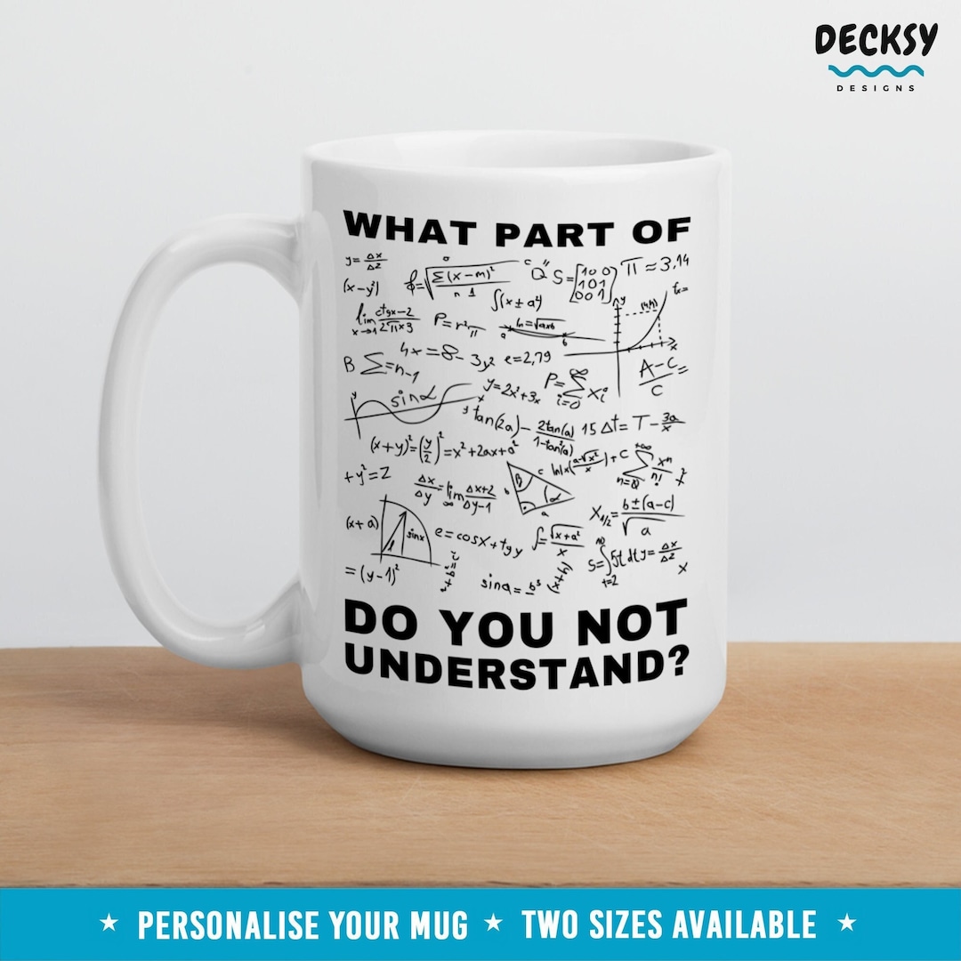 Funny Math Mug, Personalised Gift for Math Teacher, Calculus Mug ...