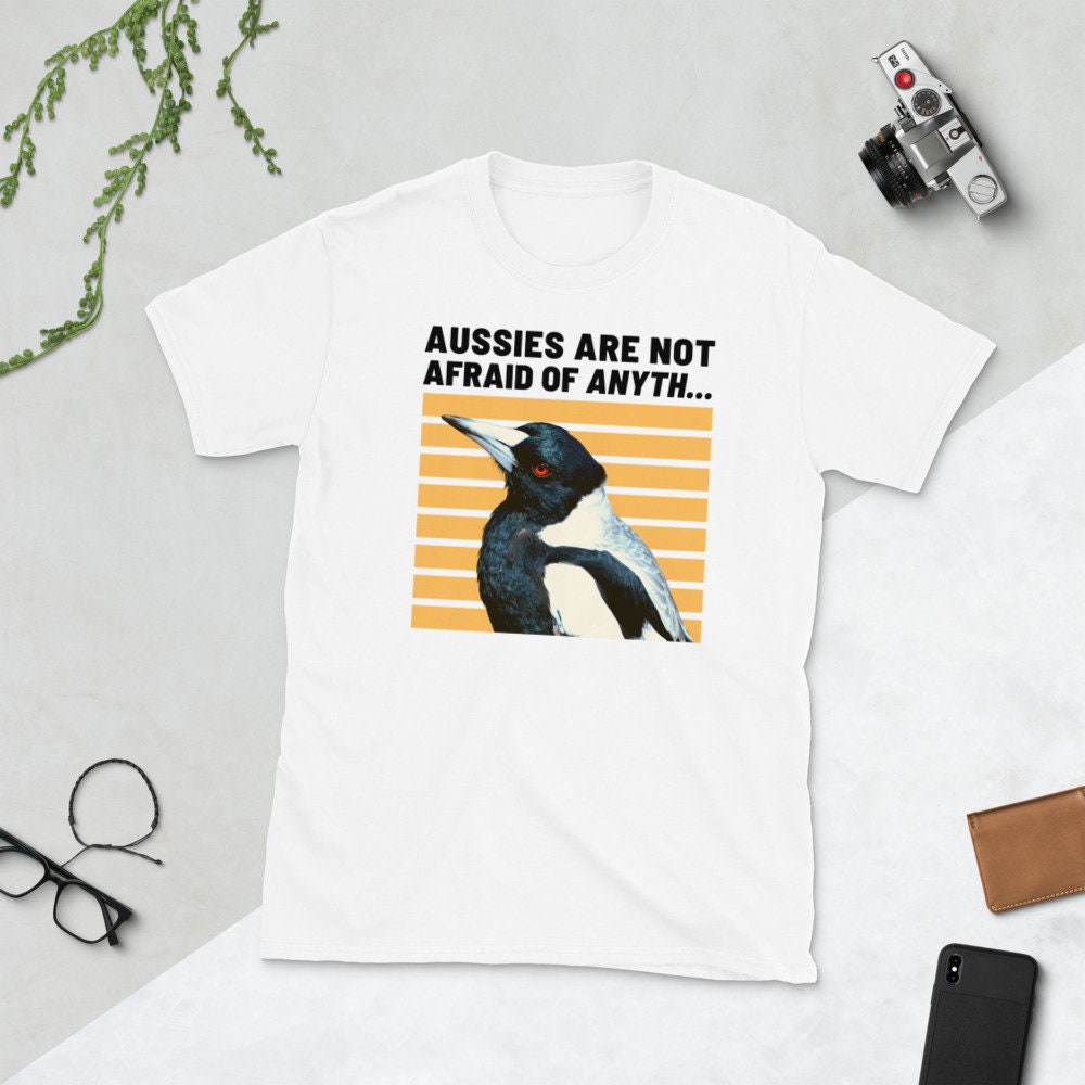 Angry Magpie Shirt, Funny Australia Tshirt, Outdoor Aussie Tee, Bird ...