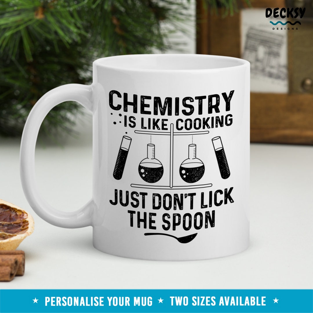 Chemistry Mug, Funny Science Teacher Gift Custom Mug Text, Personalised ...