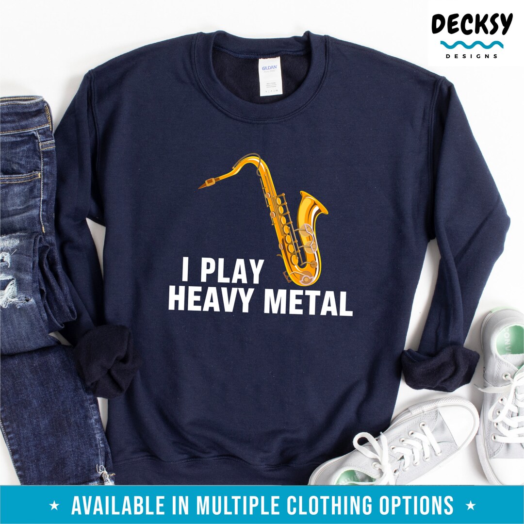 Saxophone Shirt, Sax Musician Hoodie Sweatshirt, Gift for Music Lover ...