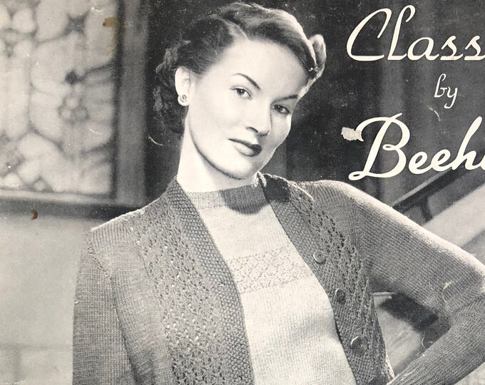 Classics by Beehive Series 51 1940s Knitting Book - Etsy
