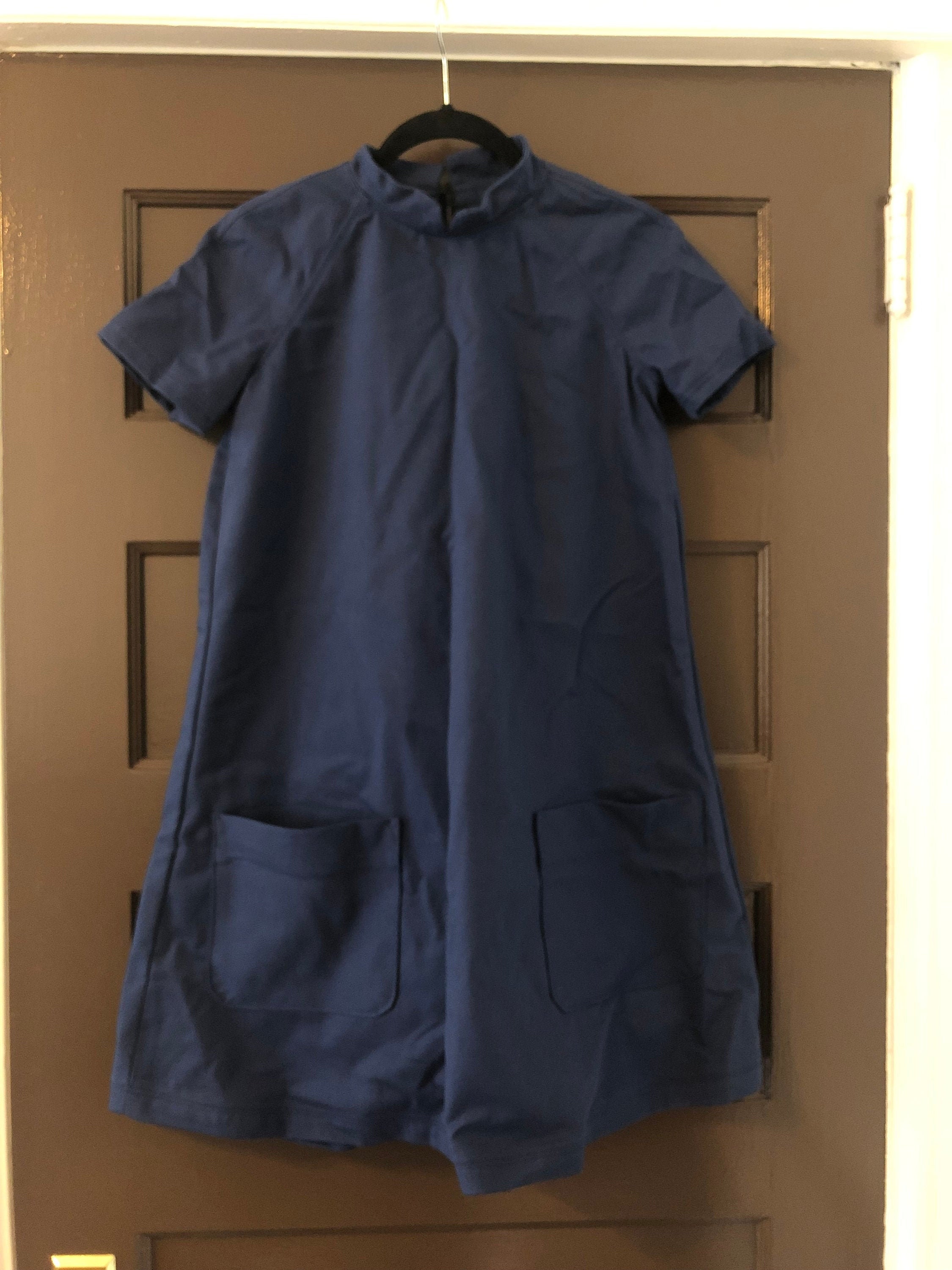 Blue Structured 60s Tent Swing A-line Dress Sz S - Etsy