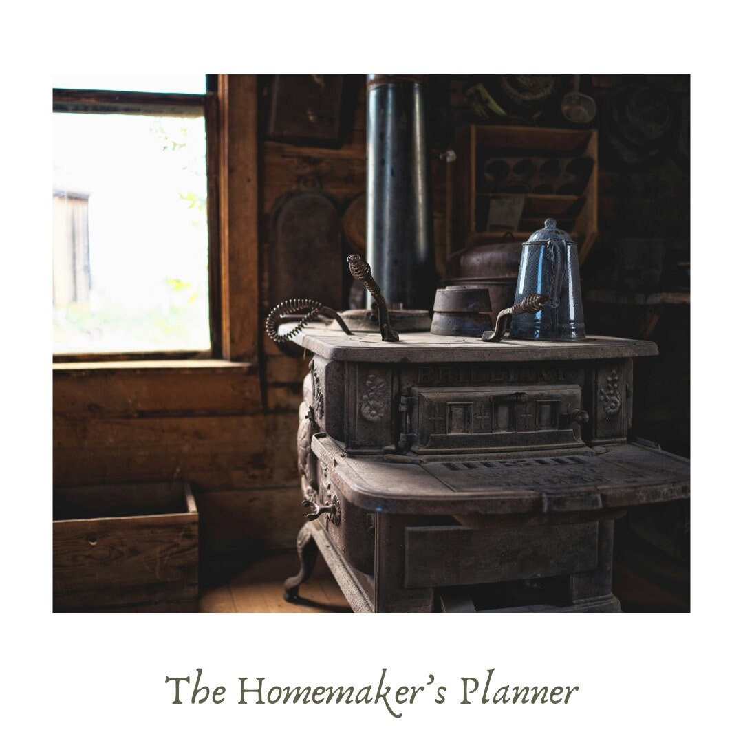 The Homemaker's Planner Monthly, Weekly, Yearly Planner/ Meal Plan ...