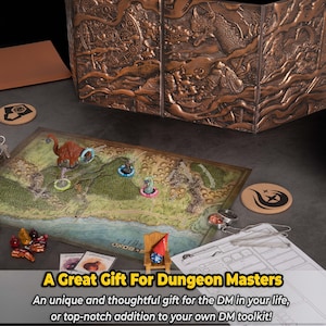 DND DM Screen 5e - D&D Dungeon Master Screen 3D Faux Leather W ...