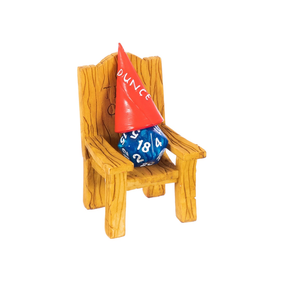 DND Dice Jail. Dungeons and Dragons Time Out Chair and Dunce Hat for ...