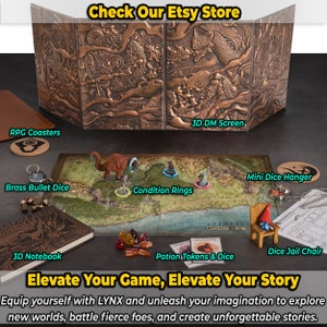 DND DM Screen 5e - D&D Dungeon Master Screen 3D Faux Leather W ...