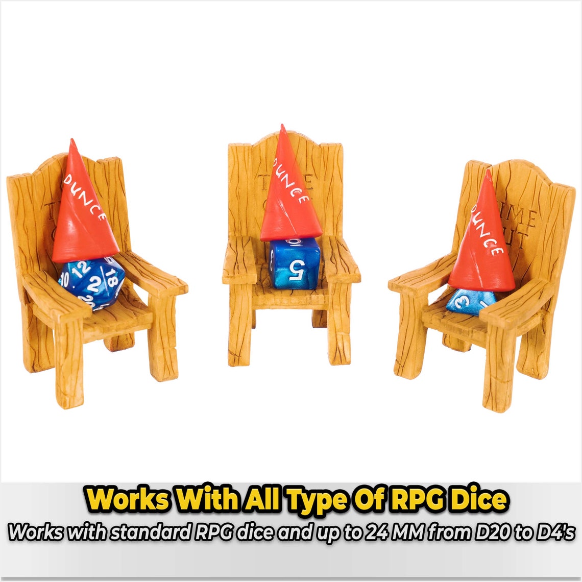 DND Dice Jail. Dungeons and Dragons Time Out Chair and Dunce Hat for ...