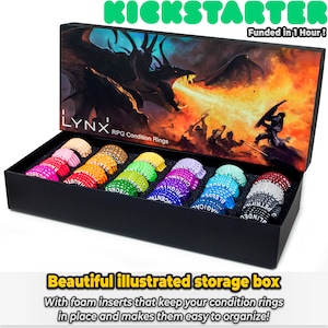 DND Miniatures Condition Rings With Box - 96 Markers to Track 24 ...