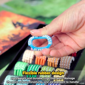 DND Miniatures Condition Rings With Box - 96 Markers to Track 24 ...