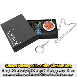 DND Dice Set Locket/keychain - 3 Mini Dice Sets Included. Perfect Rpg ...