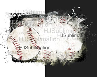 Distressed Baseball PNG. Grunge Background.splash Frame - Etsy