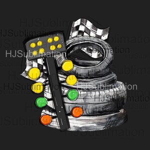 Drag Racing PNG. Checkered Flag.drag Racing Tree.sublimation Design. - Etsy