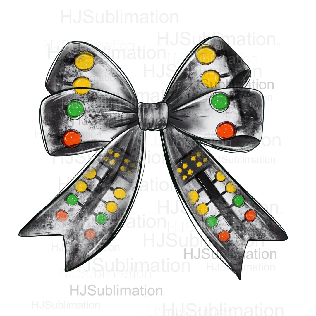 Drag Racing Bow Sublimation PNG, Checkered Flag Hair Bow Clipart ...
