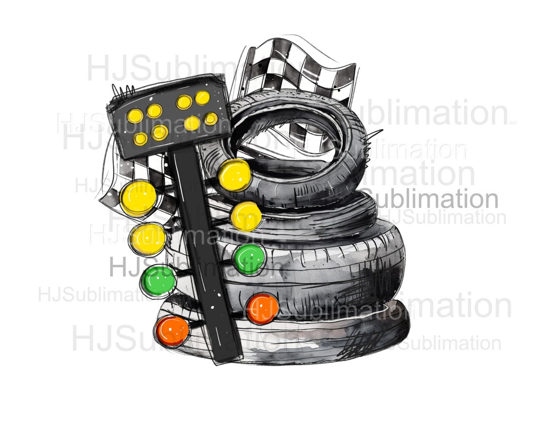 Drag Racing PNG. Checkered Flag.drag Racing Tree.sublimation Design. - Etsy