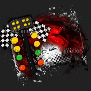 Drag Racing Start Light & Flags PNG / Grunge Motorsport Sublimation ...