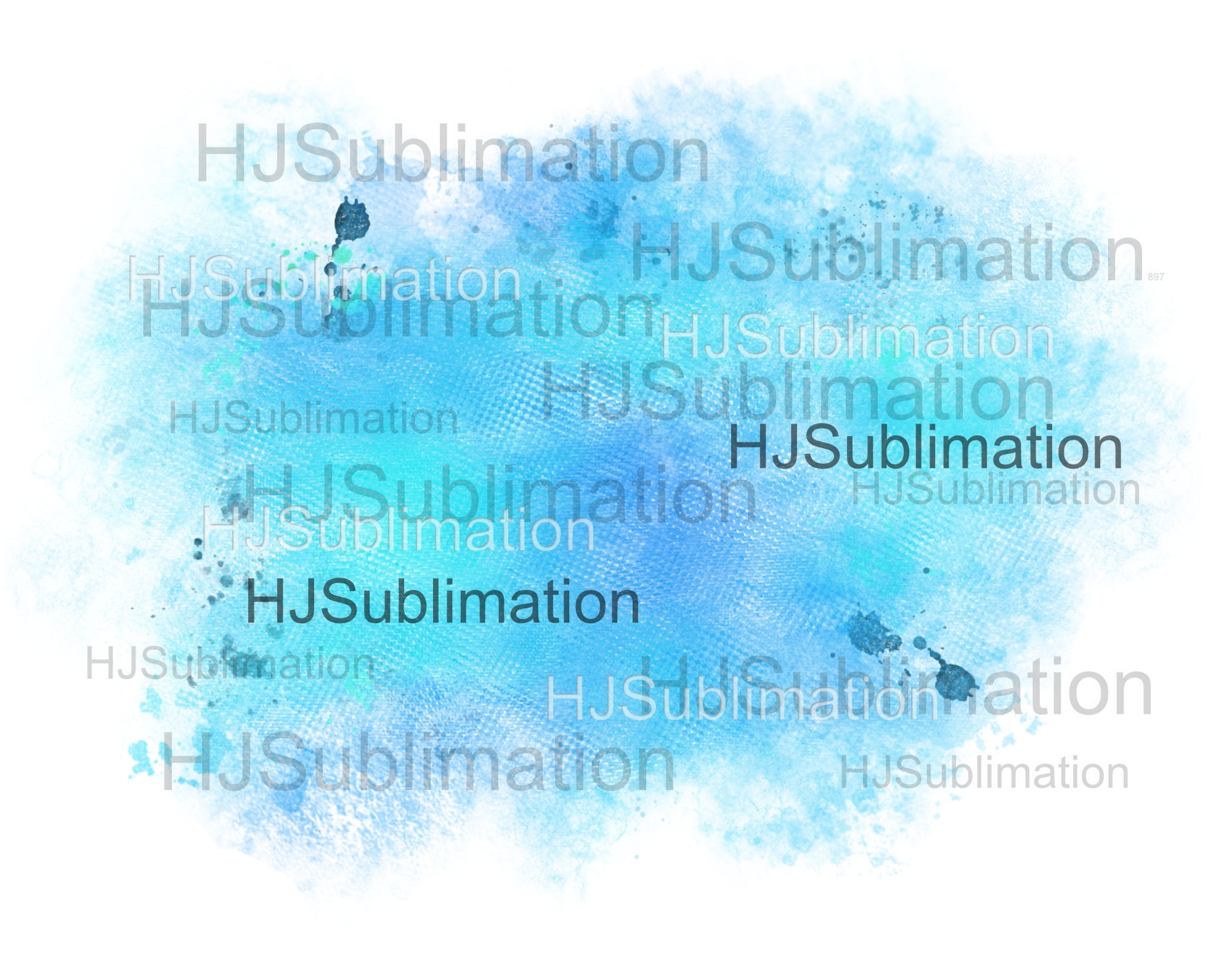 Blue Watercolor Sublimation Designs Background PNG.Backsplash | Etsy