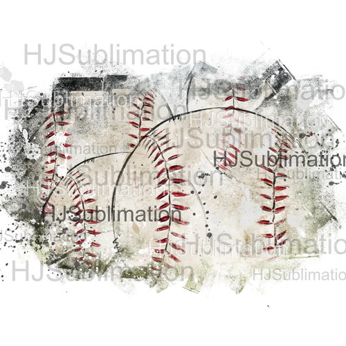 Distressed Baseball PNG. Grunge Background.splash Frame - Etsy
