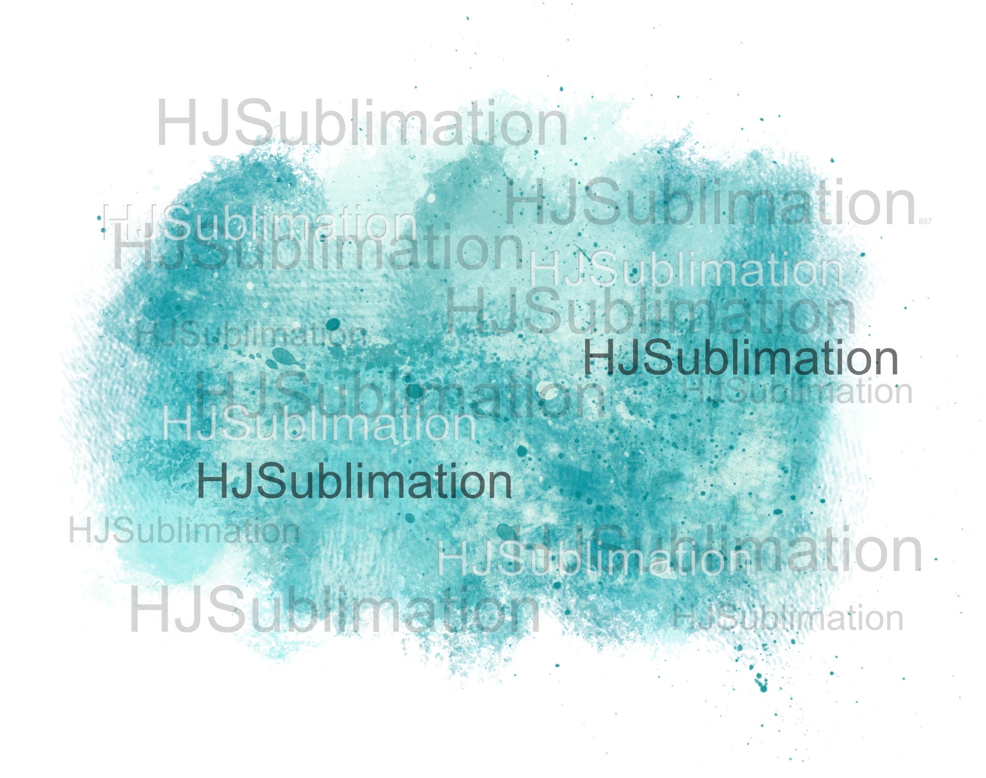 Turquoise Watercolor Sublimation Designs Background | Etsy