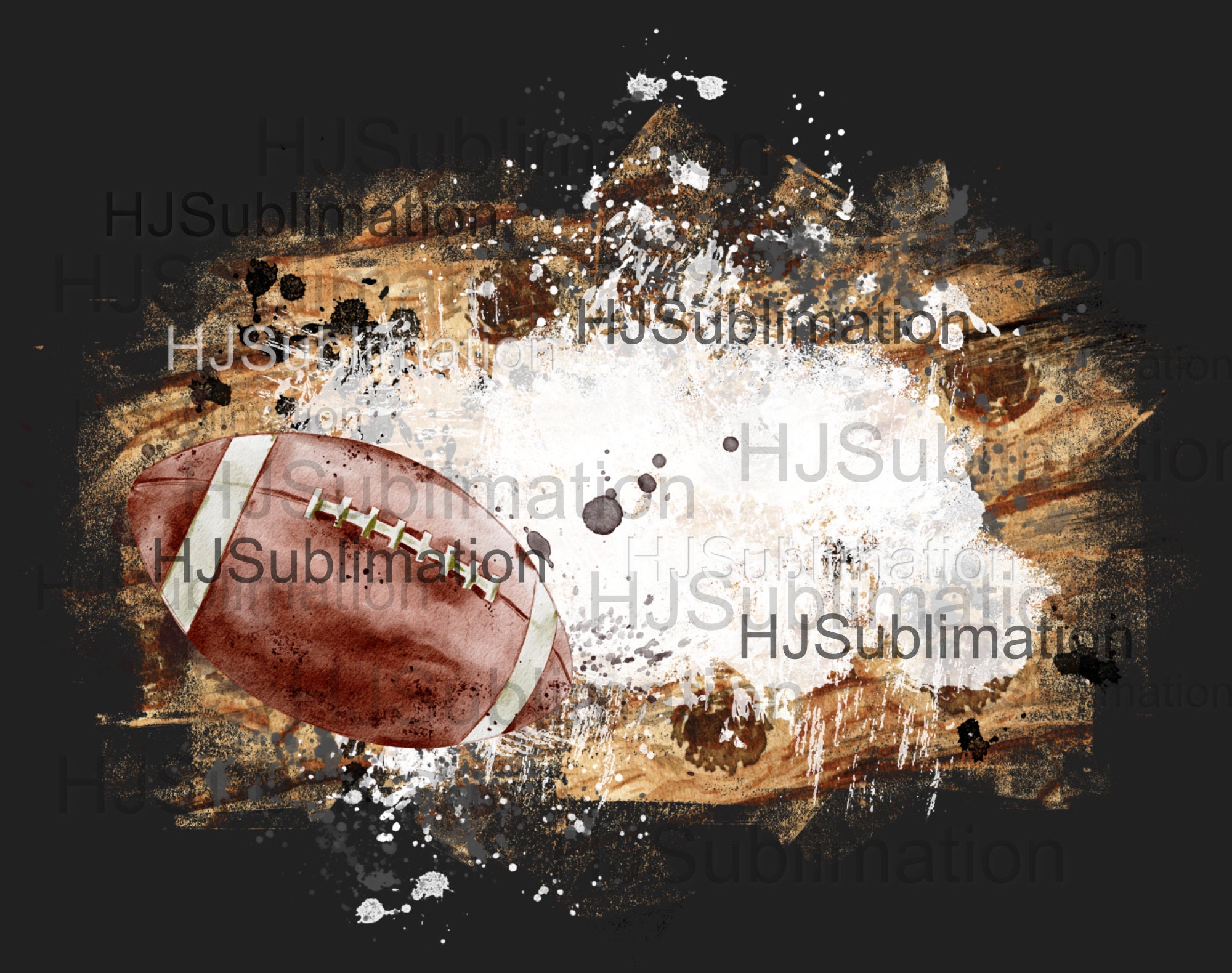 Grunge Football PNG, American Football Sublimation, Rustic Sports ...