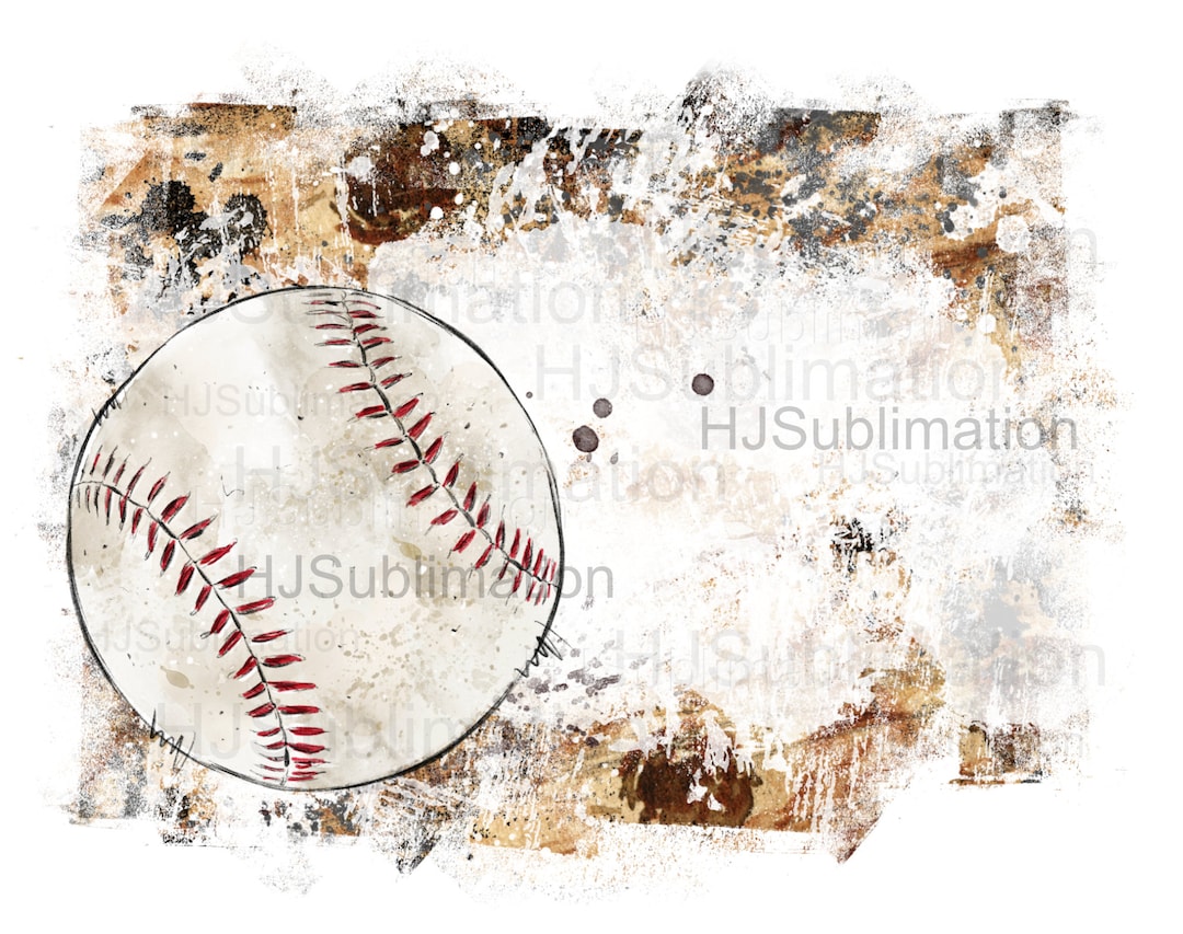 Distressed Baseball Background PNG. Splash Frame Sublimation Design. - Etsy