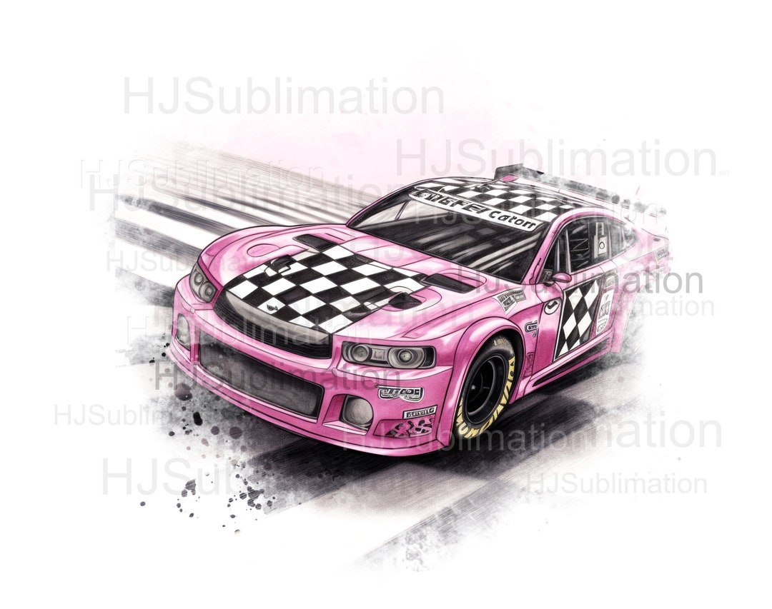 Racing Background Png .pink Race Car Png. Checkered Flag Digital ...