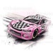 Racing Background Png .pink Race Car Png. Checkered Flag Digital ...