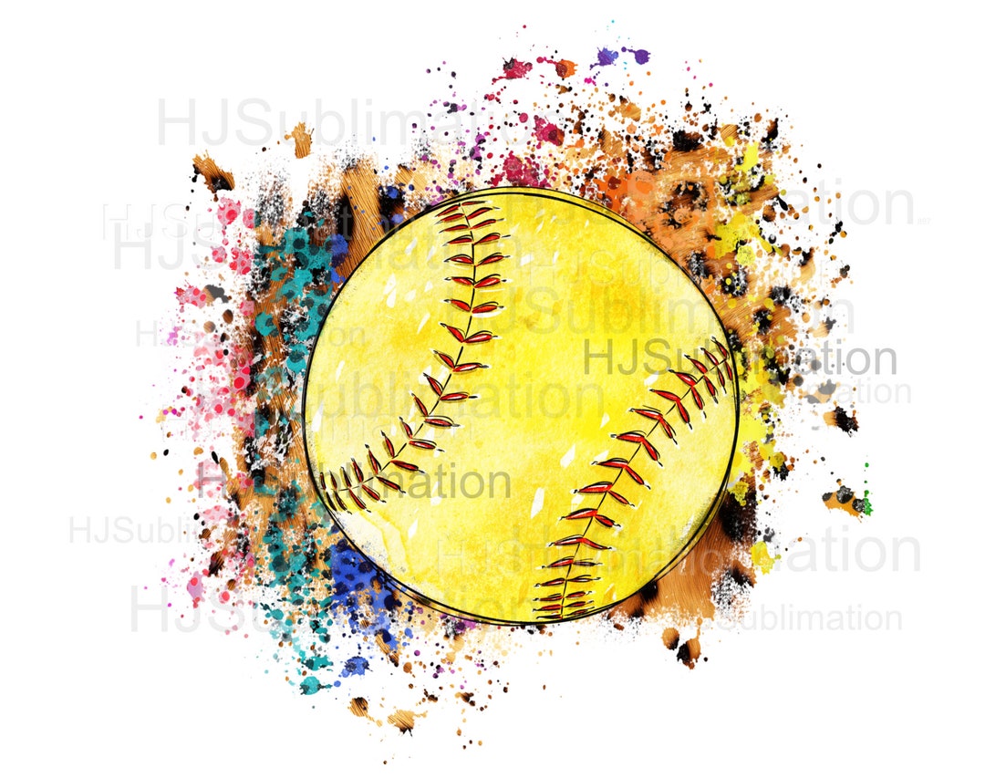 Softball Background Png Sublimation Design. - Etsy