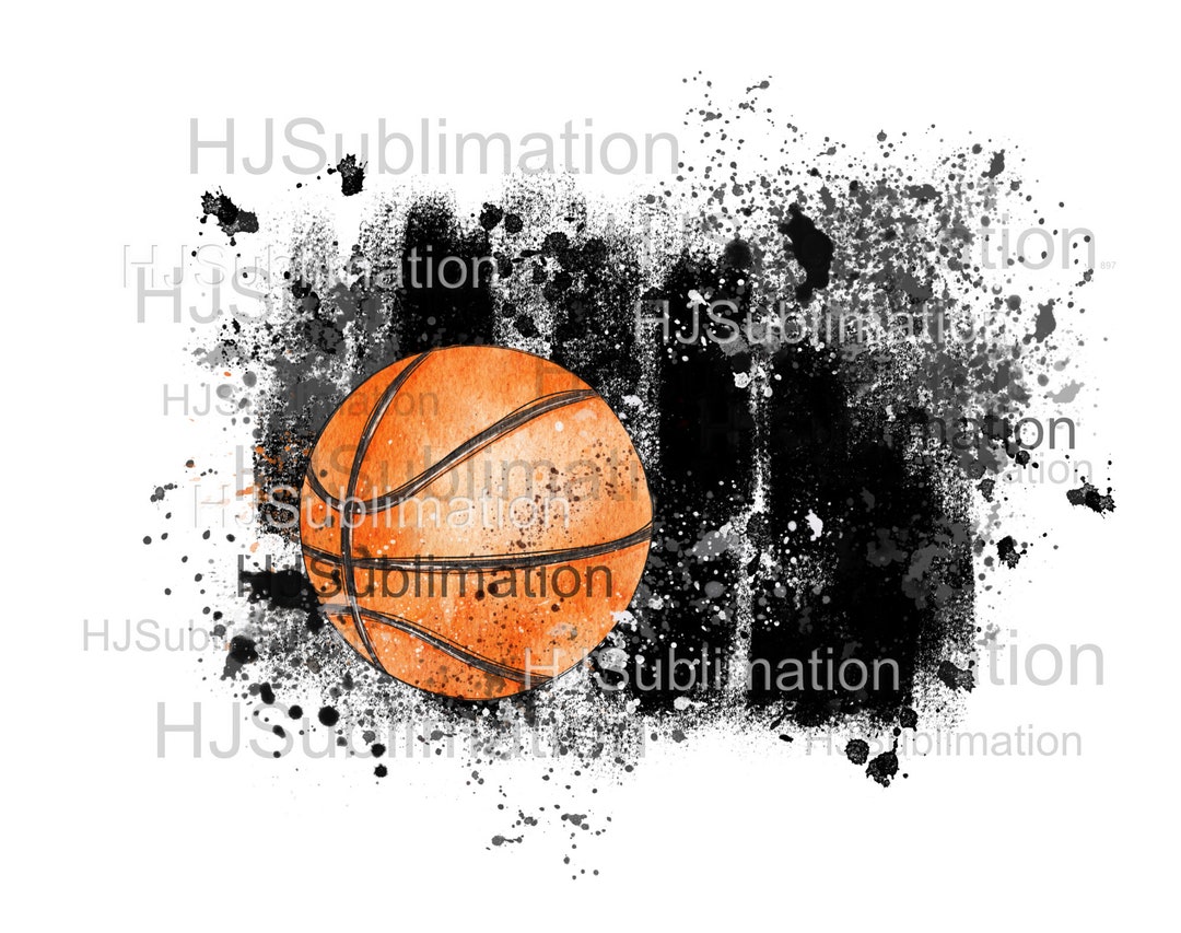 Distressed Basketball Png Background. - Etsy