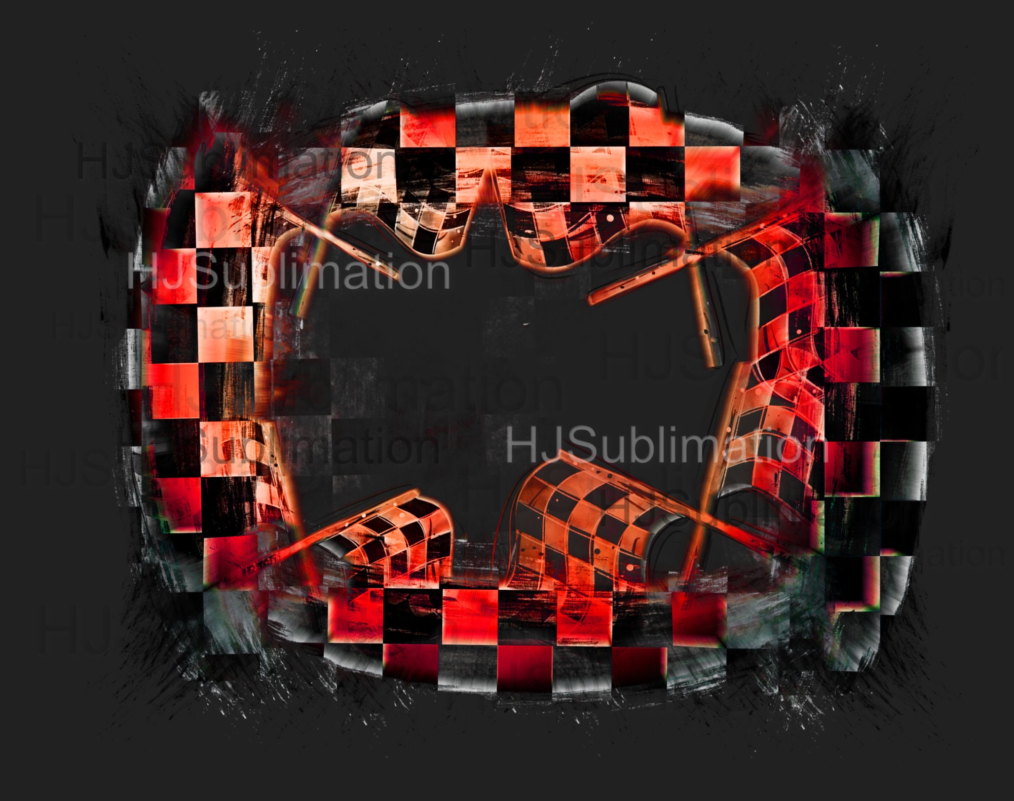 Red Checkered Racing Frame PNG, Race Flags Sublimation Background - Etsy