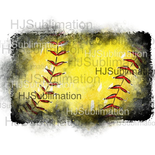 Softball Background Png.distressed Sublimation.frame - Etsy