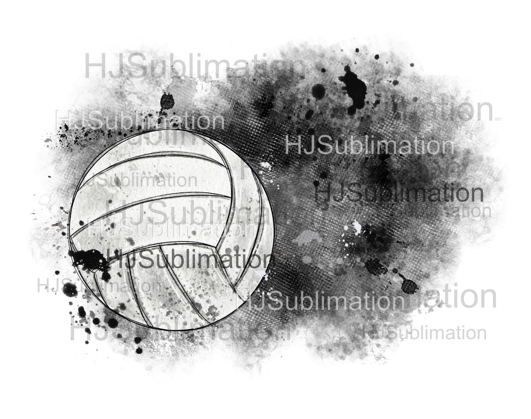Volleyball Background Png.distressed Sublimation.splash Frame ...