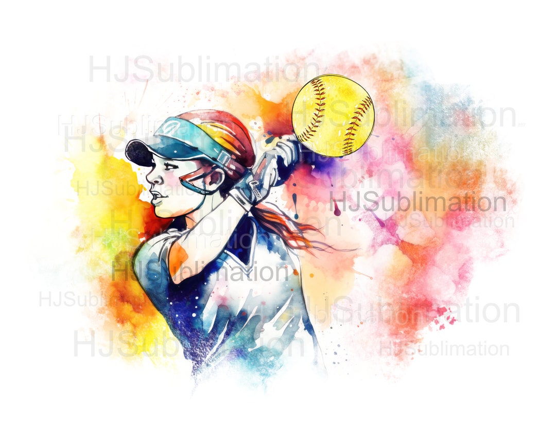 Softball Background Png. Sublimation Design. - Etsy