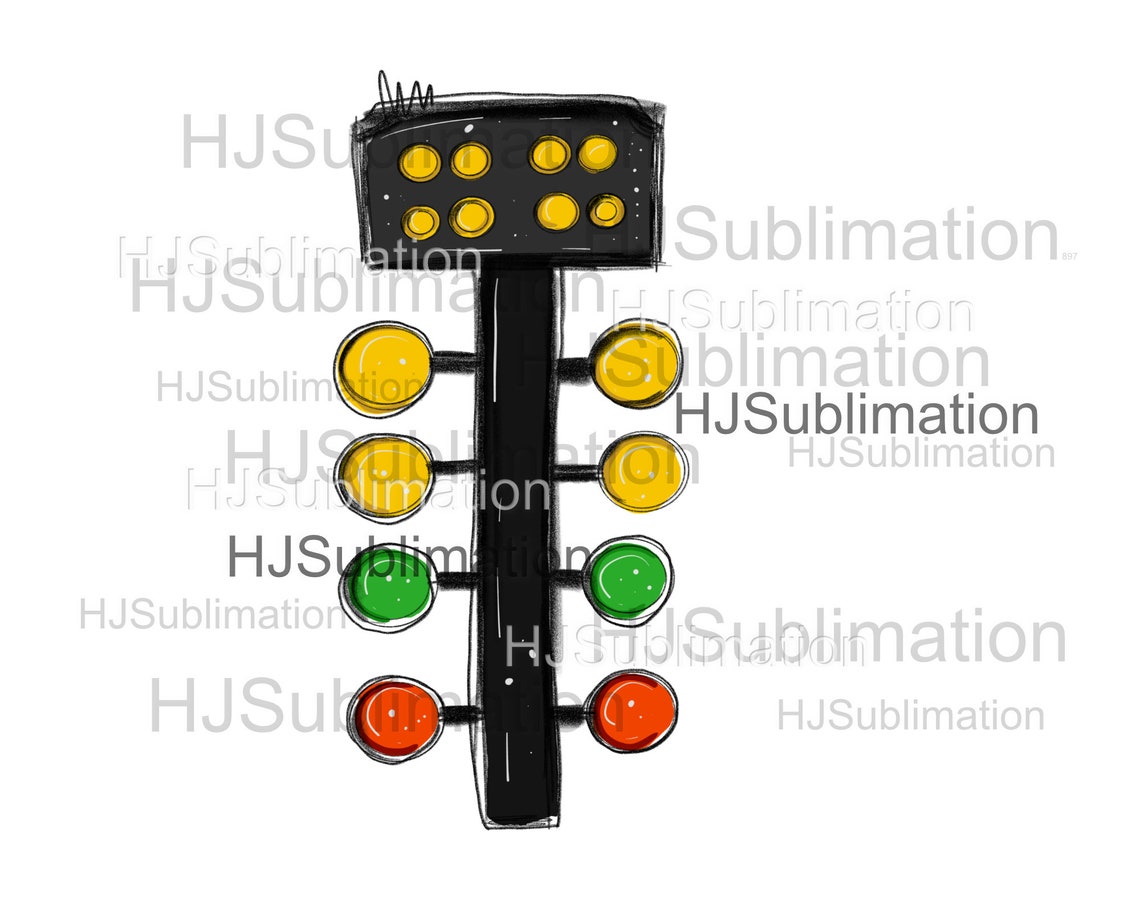 Drag Racing PNG. Checkered Flag.drag Racing Tree.sublimation - Etsy