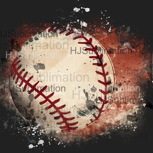 Distressed Baseball PNG. Grunge Background.splash Frame Sublimation ...
