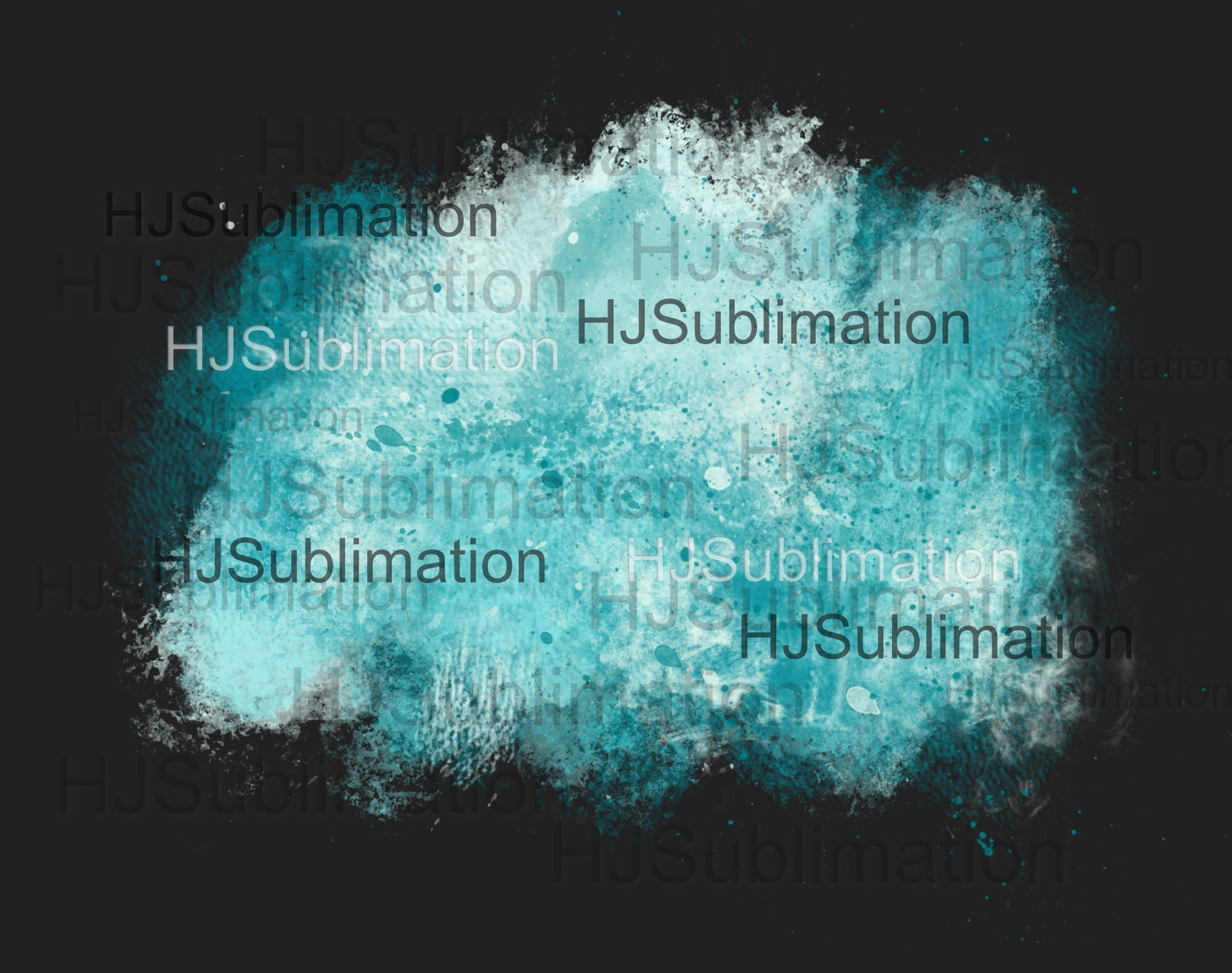 Turquoise Watercolor Sublimation Designs Background | Etsy