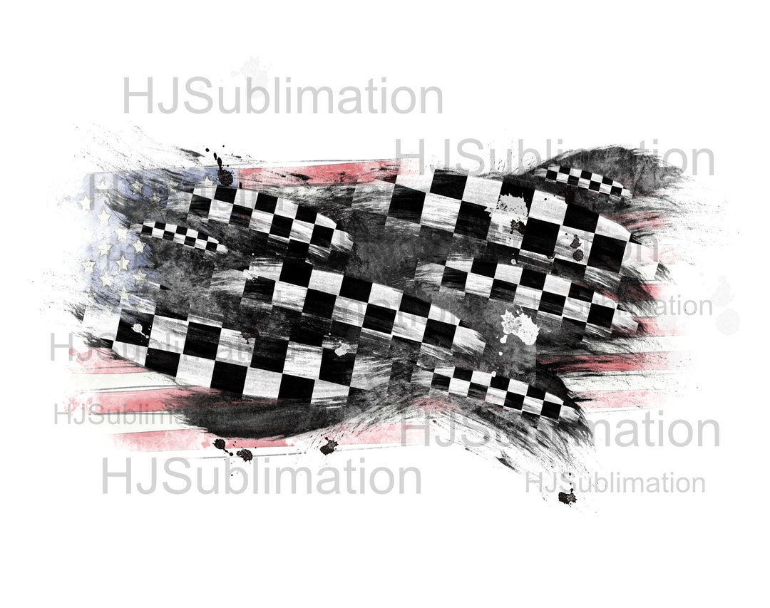 Checkered Flag Background Png.brush Strokes Sublimation.grunge USA Flag ...