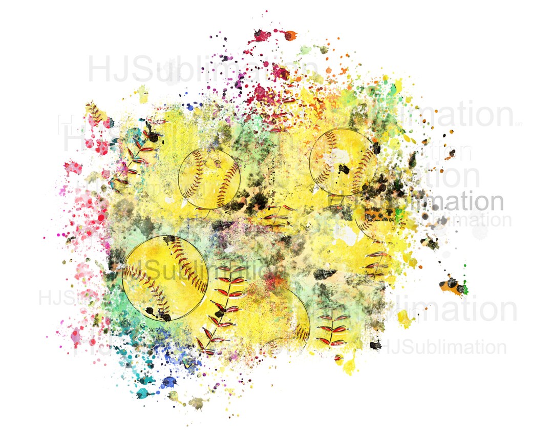 Softball Background Png Sublimation Design. - Etsy