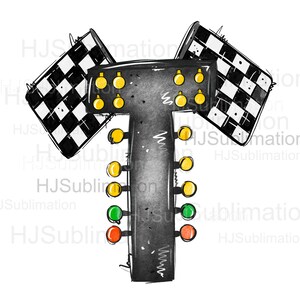 Drag Racing PNG. Checkered Flag.drag Racing Tree.sublimation Design ...