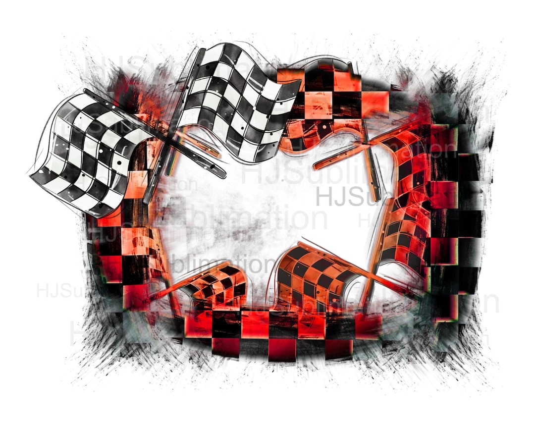 Checkered Flag Background Png.distressed Frame Background Sublimation ...
