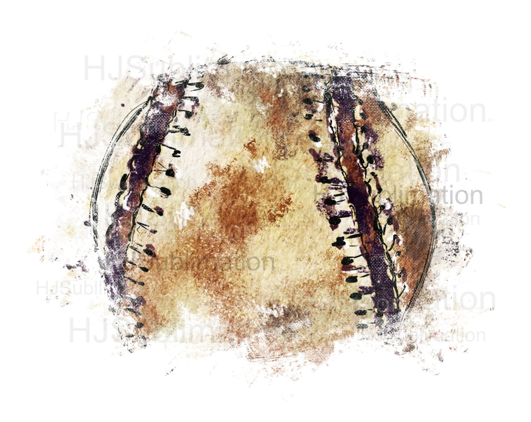 Distressed Baseball PNG. Grunge Background.splash Frame Sublimation ...