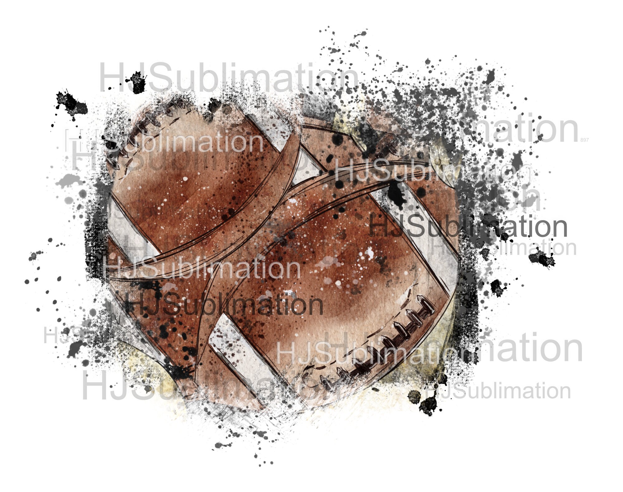 Distressed Football Png. Grunge Background.splash Frame - Etsy