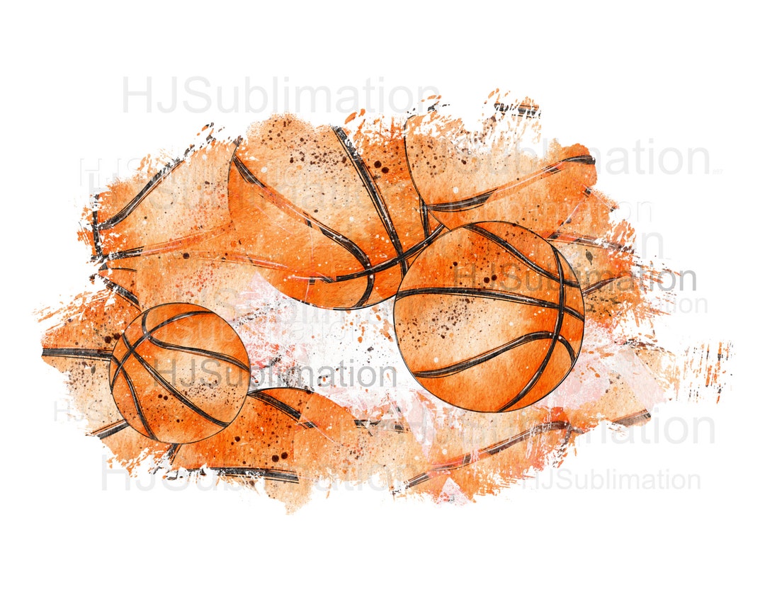 Distressed Basketball Png Background. - Etsy