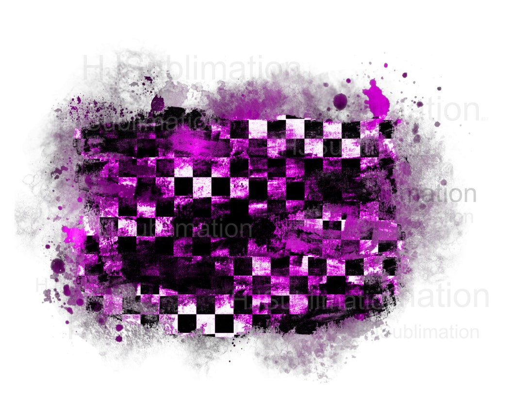 Purple Checkered Flag Sublimation PNG Grunge Racing Background - Etsy