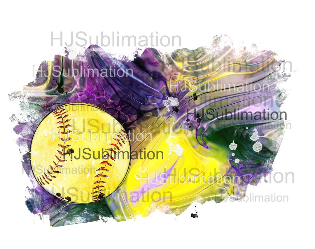 Softball Background Png Sublimation Design. - Etsy