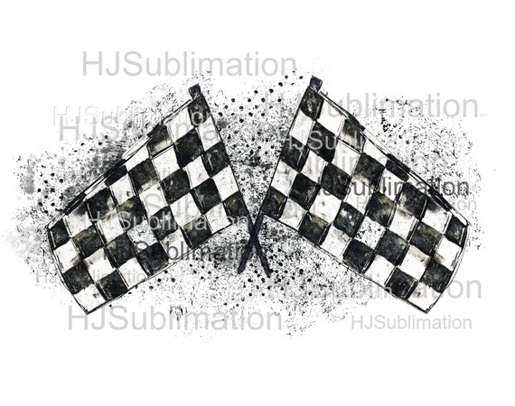 Checkered Flag Background Png.grunge Race Flag - Etsy
