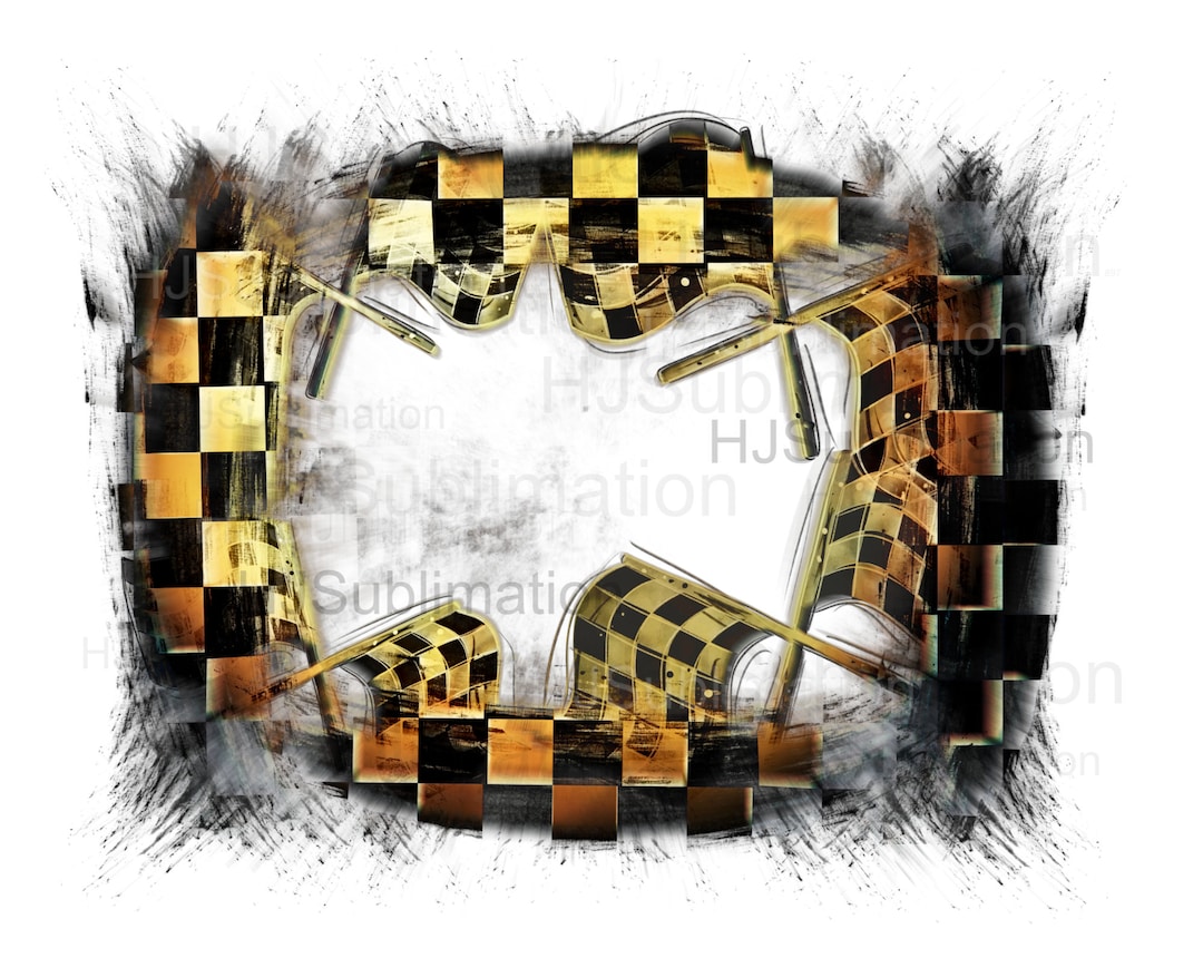 Checkered Flag Background Png.distressed Frame Background Sublimation ...