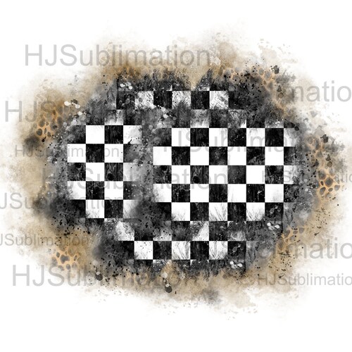 Checkered Flag Background Png.distressed Background | Etsy