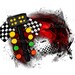 Drag Racing Start Light & Flags PNG / Grunge Motorsport Sublimation ...