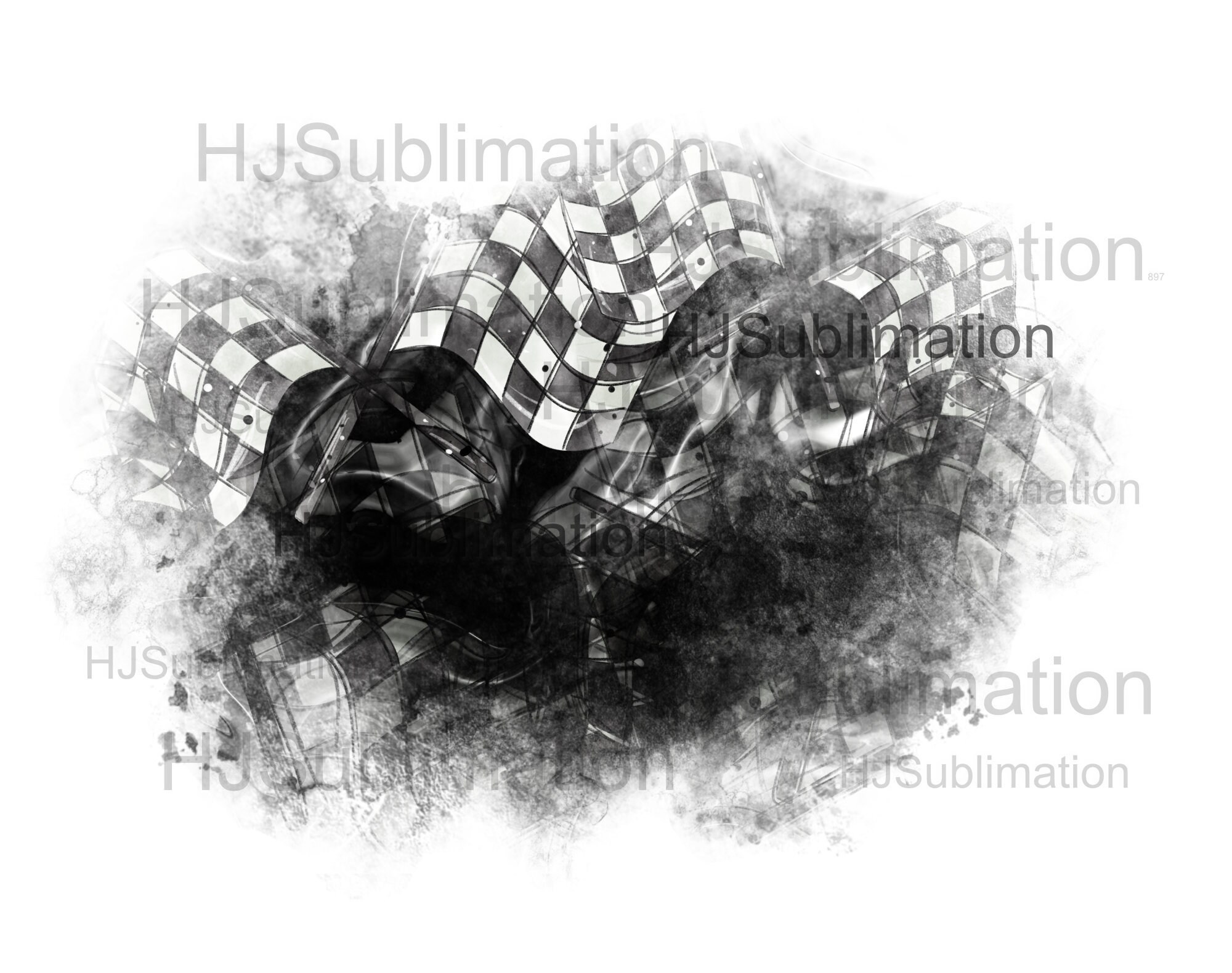 Torn Checkered Flag Vector