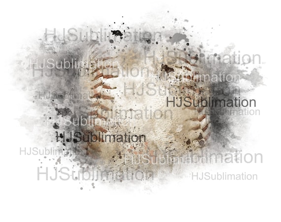 Distressed Baseball PNG. Grunge Background.splash Frame - Etsy